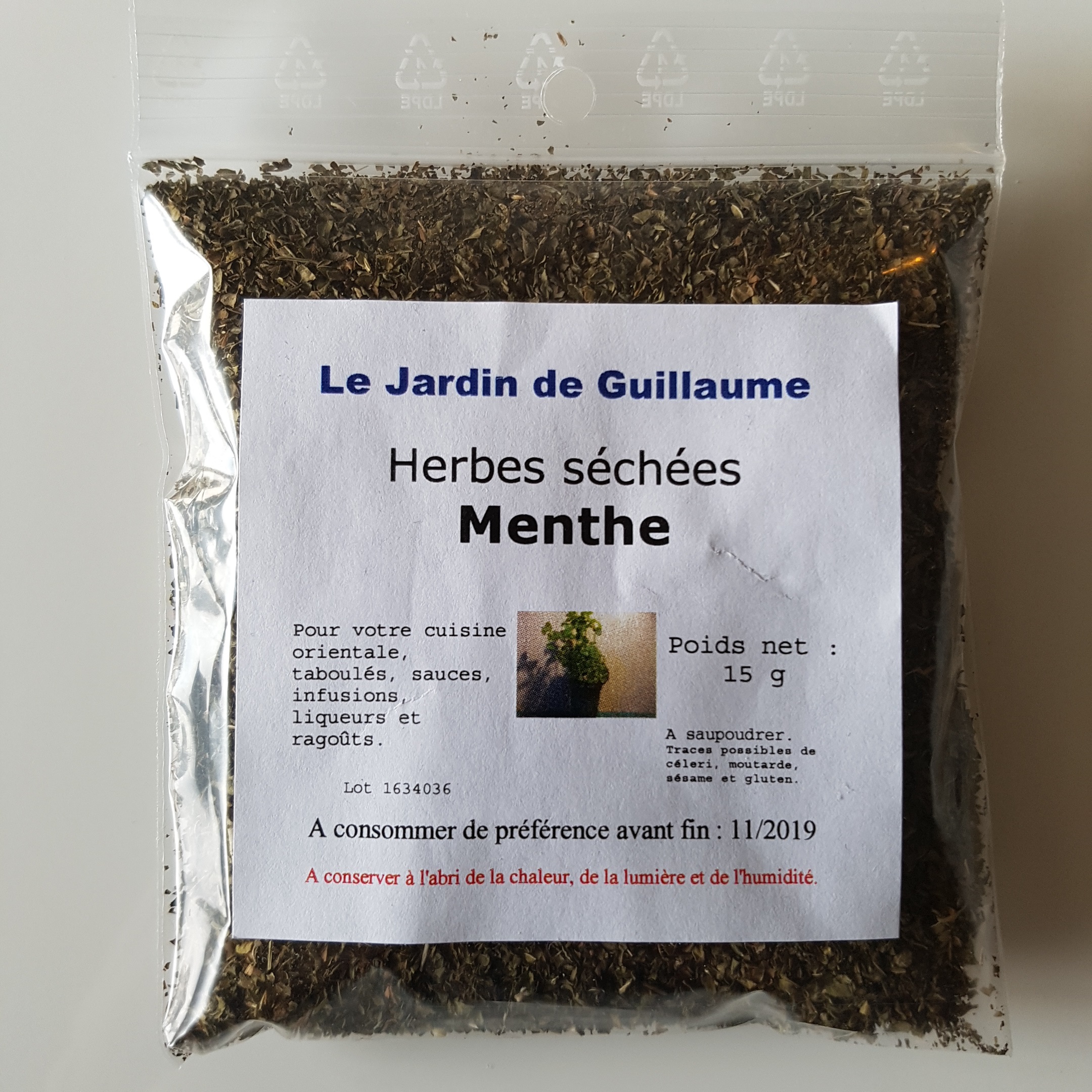 Menthe séchée et pois cassés français – lejardindeguillaume.fr